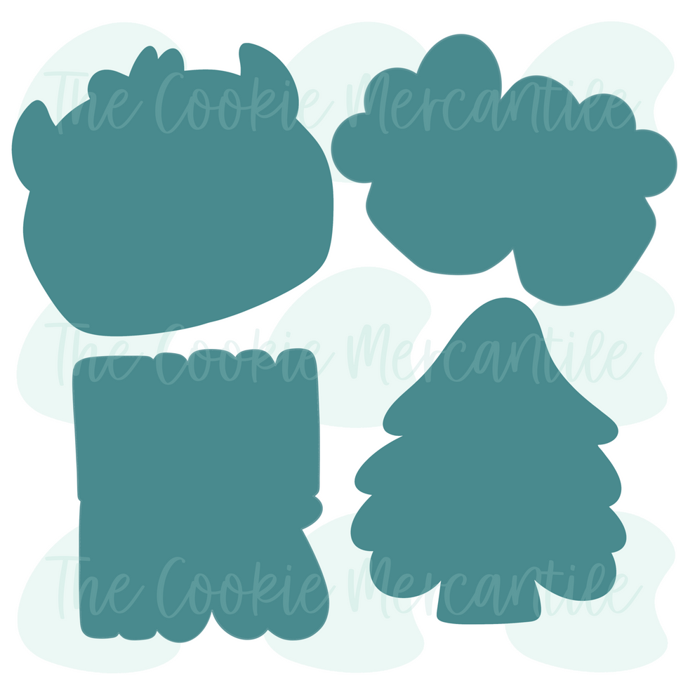 Warm Hugs Yeti Set - Cookie Cutters – The Cookie Mercantile