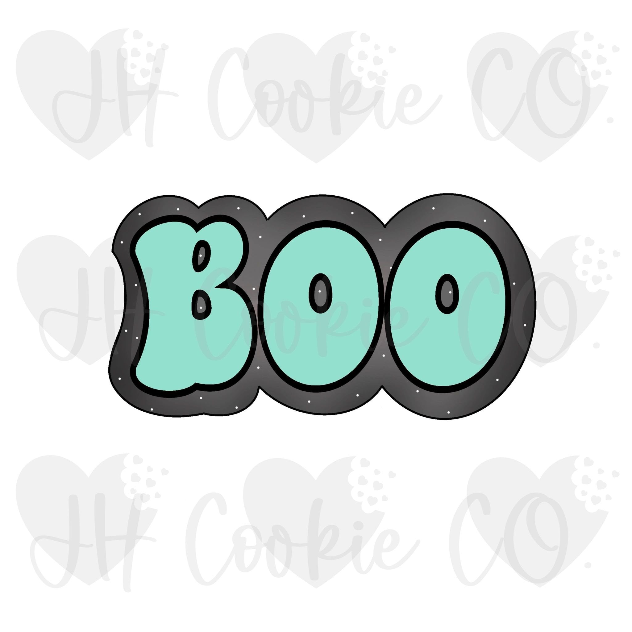 Groovy BOO Plaque - Cookie Cutter – The Cookie Mercantile