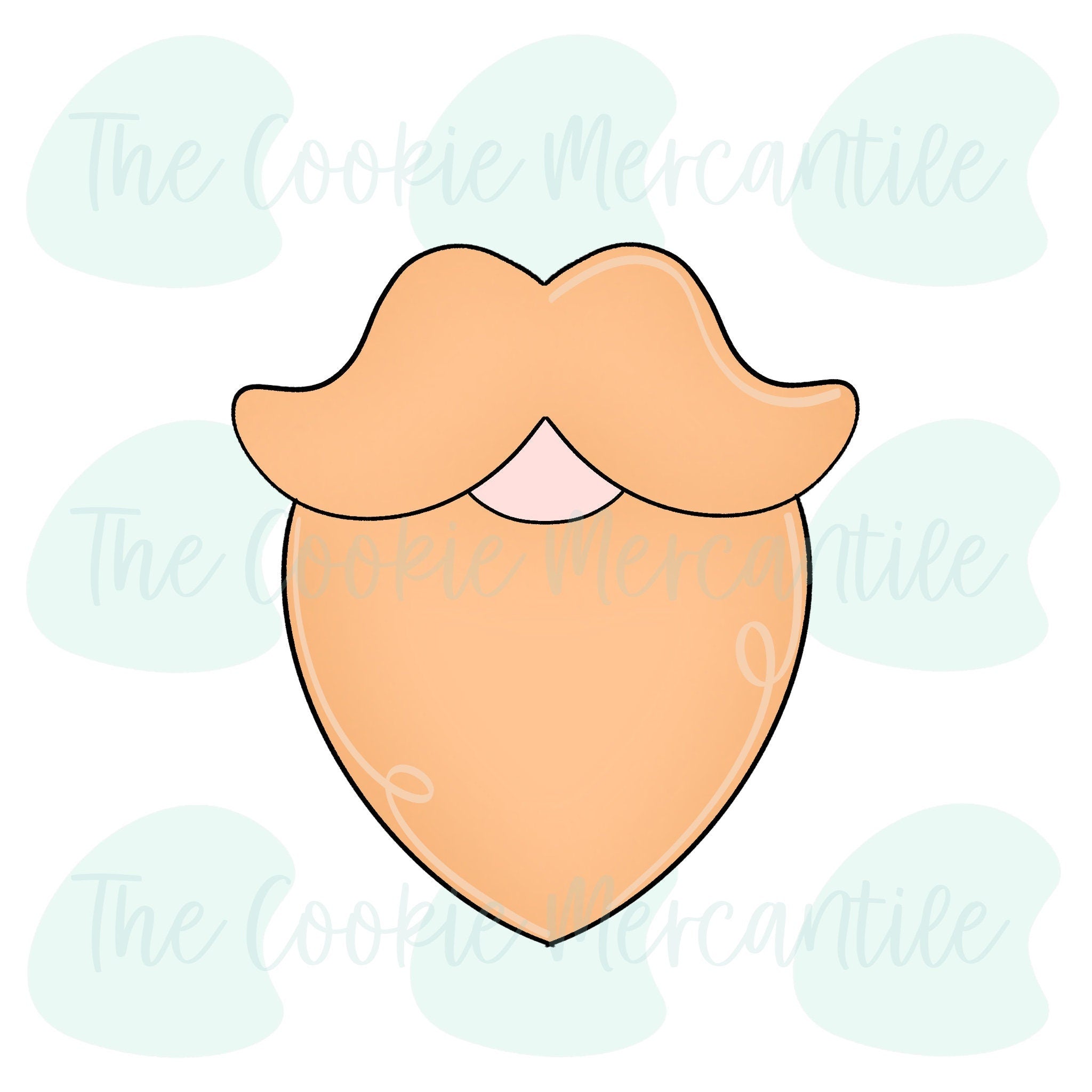 Leprechaun Beard - Cookie Cutter – The Cookie Mercantile